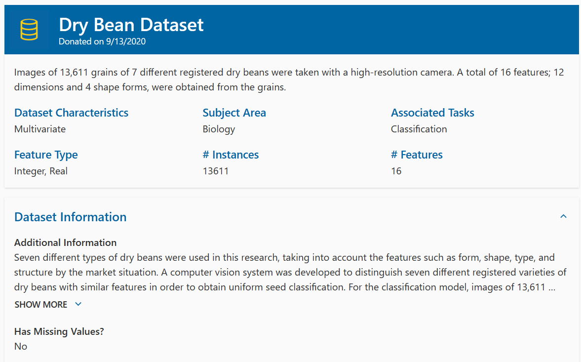 UCIのDry Bean Datasetのデータ分析1 - データの視覚化 - Rで何かをしたり、読書をするブログ