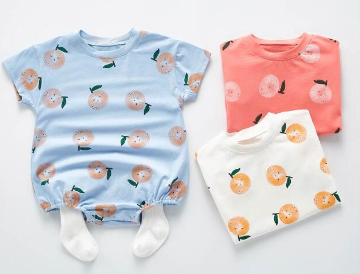 悶絶かわいい！みかん柄ロンパース 入荷しました。 - cultivate tachima