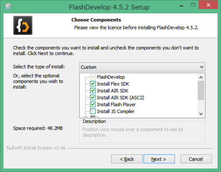 FlashDevelop をインストールしてみる - CX's Hatena Blog