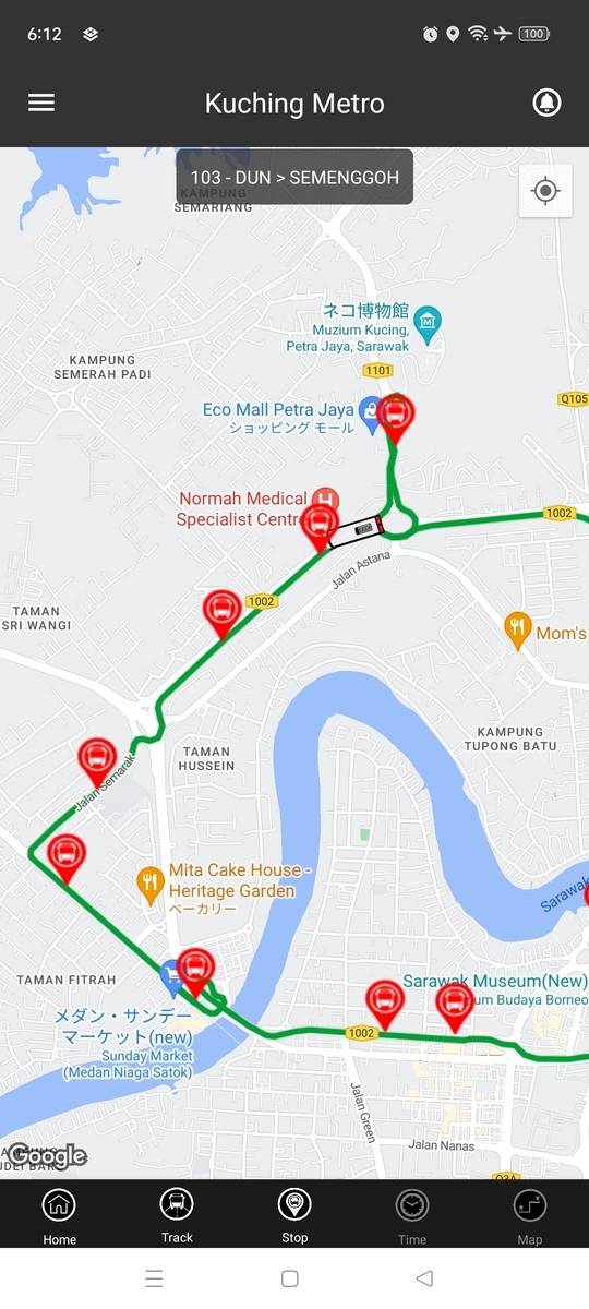 【解説】クチンの無料交通システム「Kuching Metro」の利用方法 - 世界の町で朝メシを喰う