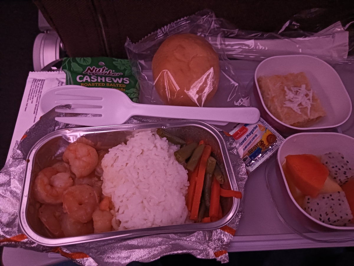 【搭乗記】TG318便：ムンバイ→スワンナプーム/TG676便：スワンナプーム→成田(タイ国際航空) - 世界の町で朝メシを喰う