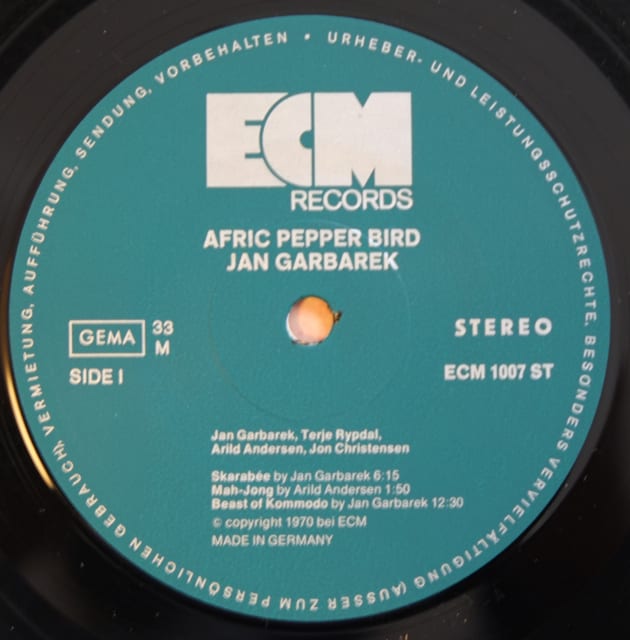(ECM1007) Jan Garbarek: Afric Pepperbird (1970) beyond-free jazzの方向 - K’s Jazz Days