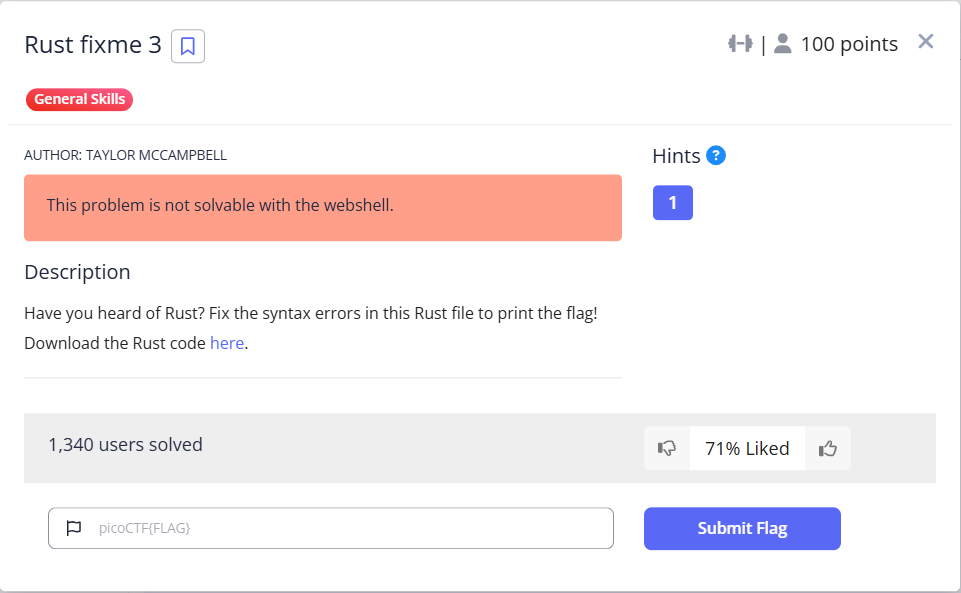 picoCTF 2025：General Skillsの全5問をやってみた - 土日の勉強ノート