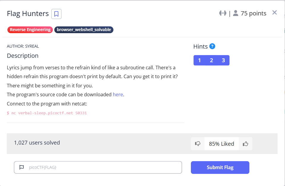 picoCTF 2025：Reverse Engineeringの全7問をやってみた - 土日の勉強ノート