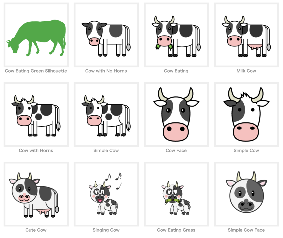 Cow Clip Art - dak diary