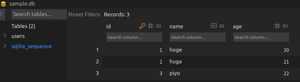 RustのORM SeaORMを使ってみる - ゲームとプログラミングのブログ