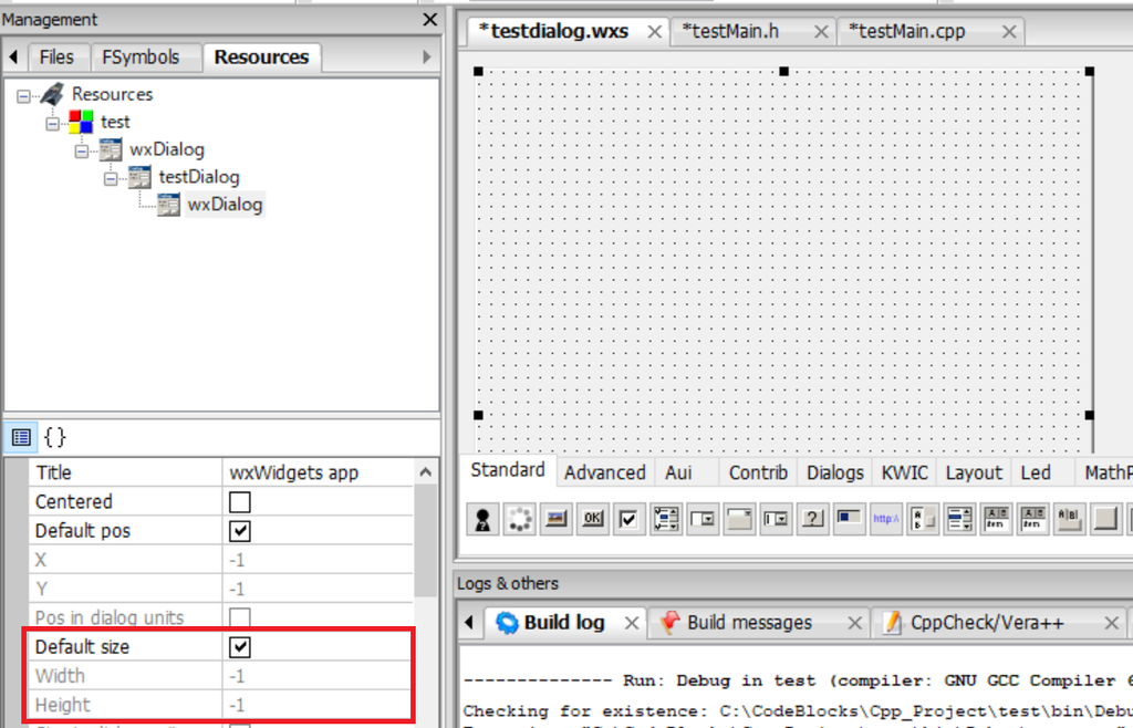 CodeBlocksーダイアログの編集 - danpapa blog