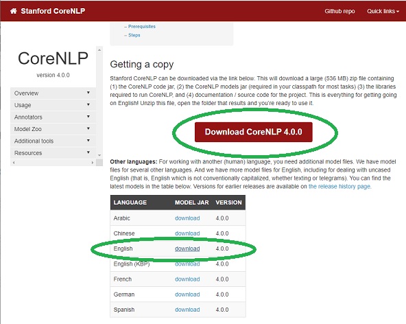 coreNLPインストール - だら＄ちっぷす