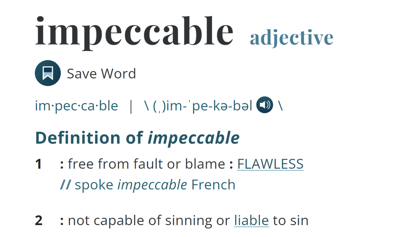 そんな単語知らん-impeccable- - DaringAdvs