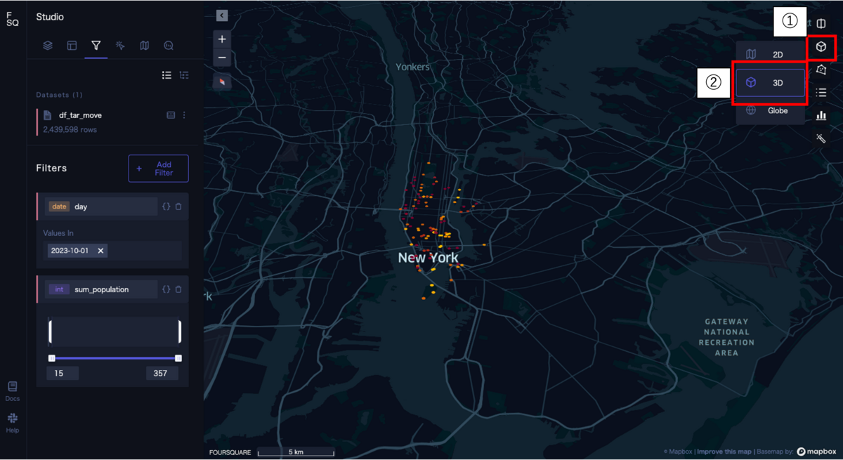Pythonで簡単に地図上への可視化が行えるFoursquare Studioを触ってみた - ENGINEERING BLOG ドコモ開発者ブログ