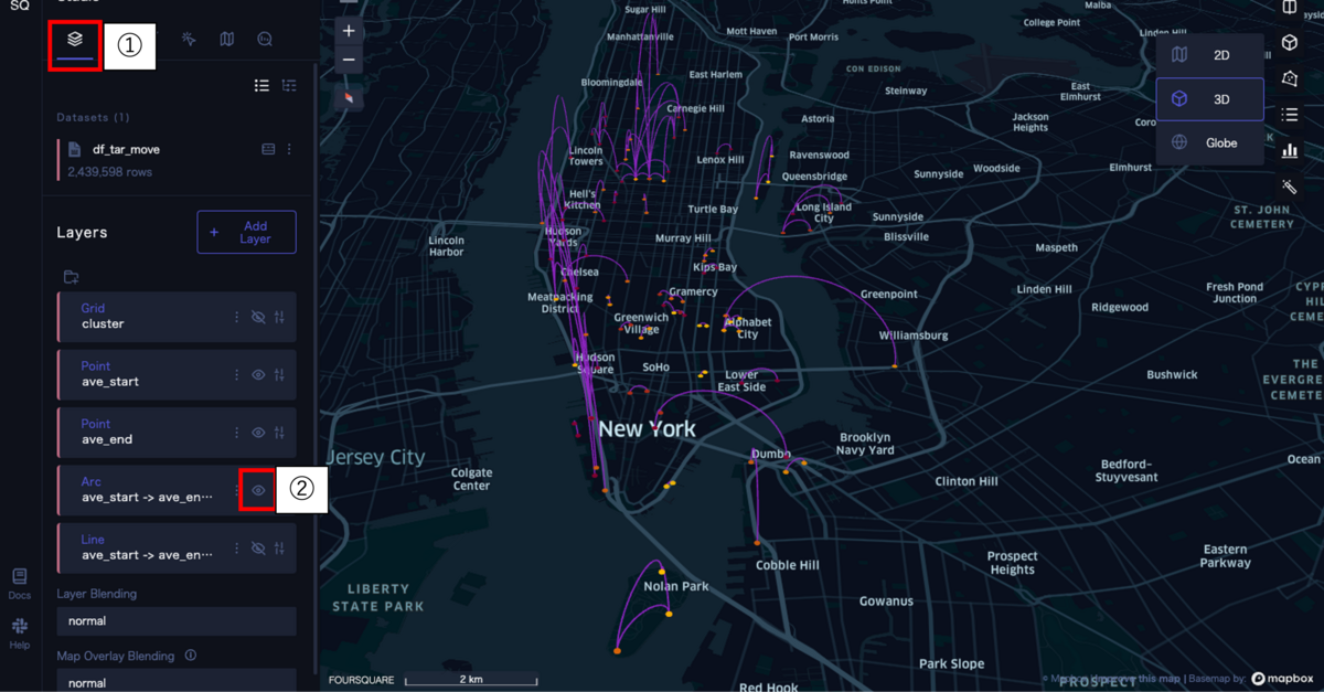 Pythonで簡単に地図上への可視化が行えるFoursquare Studioを触ってみた - ENGINEERING BLOG ドコモ開発者ブログ