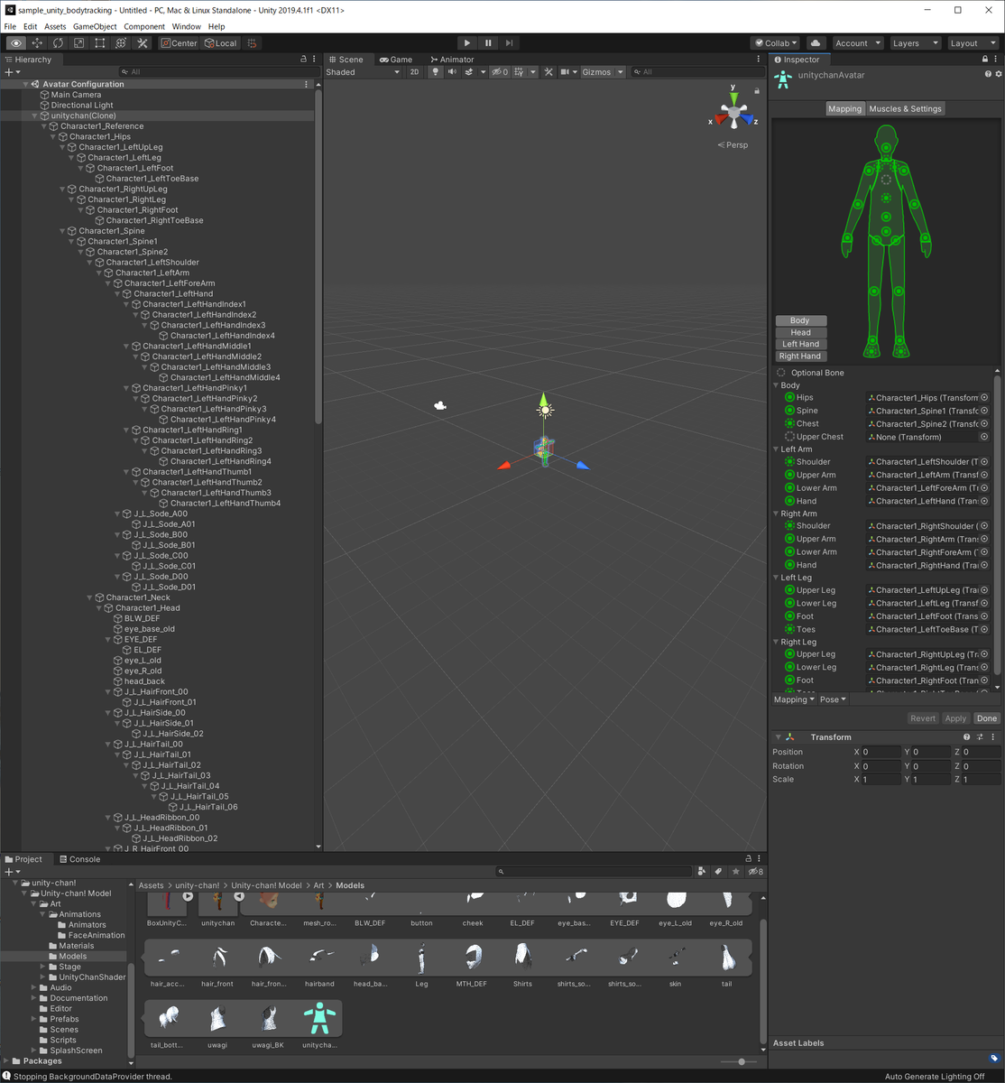 【Azure Kinect】自分のポーズに合わせてUnity上のキャラクタを動かしたい（直接的Unity連携編） - Deep Tech. Blog