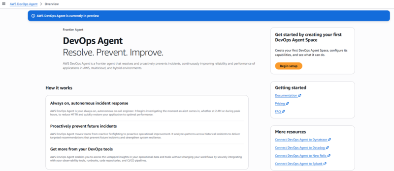 AWS re: Invent2025で登場した3つのFrontier Agentsの1つである「AWS DevOps Agent」を触りつつ、概要について整理してみる。 - 電通総研 テックブログ
