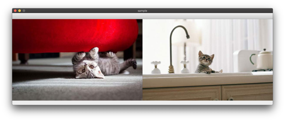 Opencvで1つのウインドウに複数の画像を表示する もやし丸の備忘録