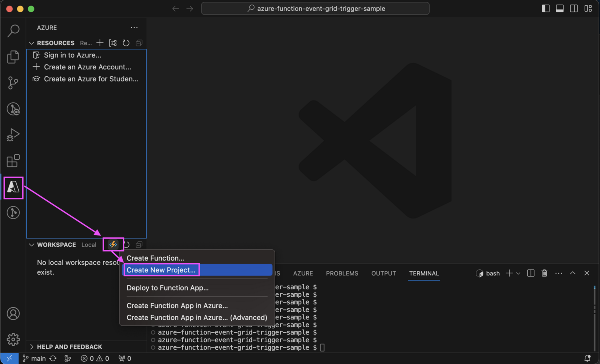 EventGrid TriggerのAzure Functionをローカルで動かす方法 - idubmorganのブログ