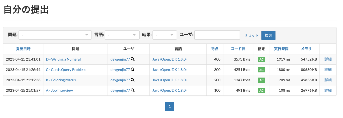 トヨタ自動車プログラミングコンテスト2023 1 Atcoder Beginner Contest 298 参加記 Devgenjin77 S Blog