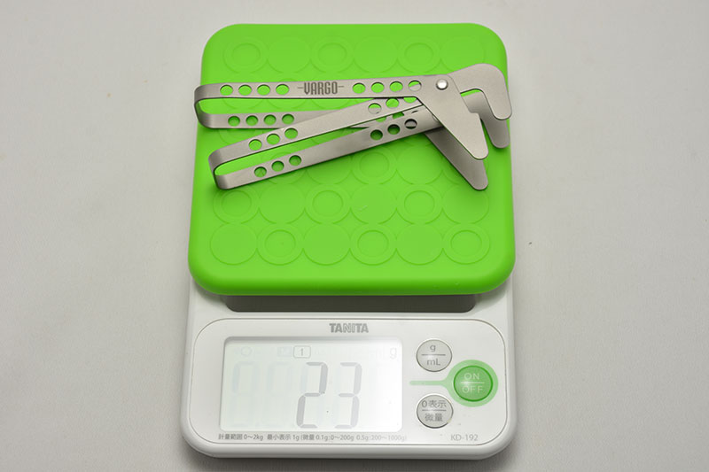 熱くならないポットリフター：VARGO Titanium Pot Lifter - 播磨の山々