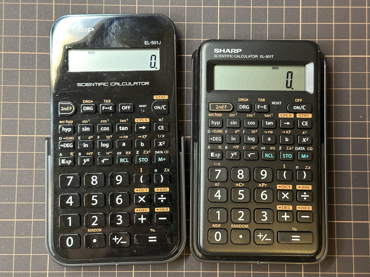 シャープの最新関数電卓EL-501T、最速レビュー - ステーショナリー研究室日報