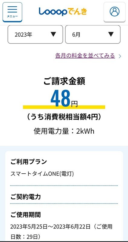Looop電気買電単価過去最低記録更新 - まっくんち