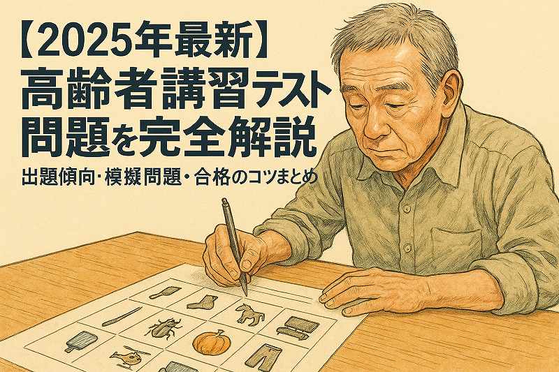 【2025年版】後期高齢者講習の試験内容を徹底ガイド！よく出る問題・練習対策・合格へのポイントを解説 - 思うがまま気まぐれ日記