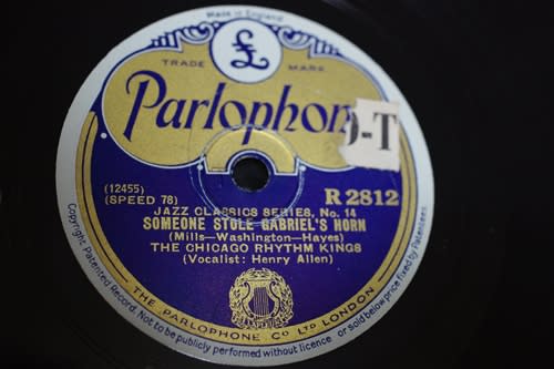 PARLOPHONE R-2812 THE CHICAGO RHYTHM KINGS - ドクた、の手持ちSP盤整理箱
