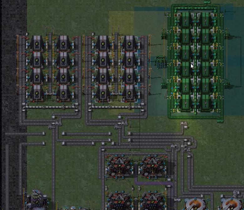 Factorio スペース・エクスプローラやりなおし日記133 生物学サイエンスパック1,2生産設備のミス修正 - ドナドナされるプログラマのメモ