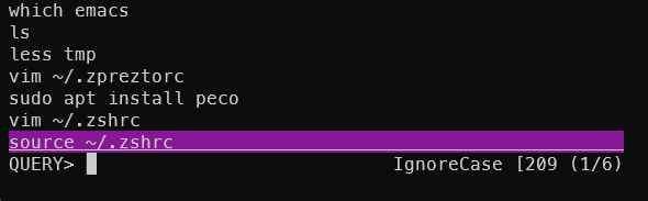 自分の zsh + powerline10k + peco の設定例 - dorapon2000’s diary