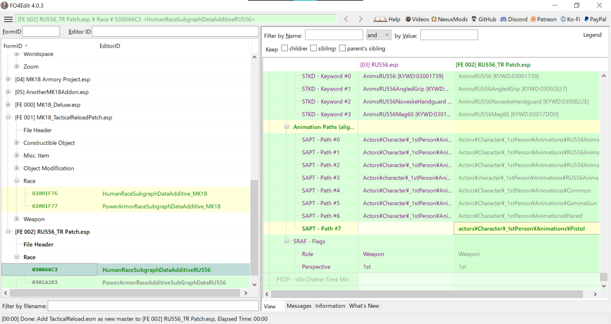 【Fallout 4】Tactical Reload Patchを未対応Modに流用する - 泥沼記