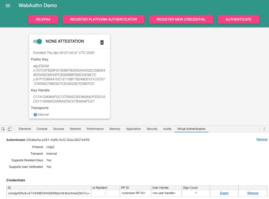【FIDO】WebAuthn / FIDO2 のテスト、検証時に便利なクライアント Virtual Authenticators Tab ...