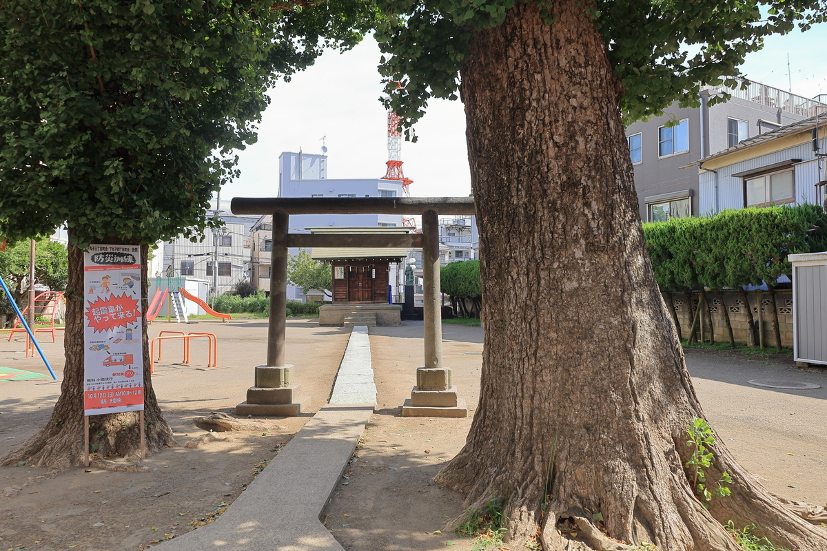 下丸子児童遊園と園内天祖神社 - dragon7288の日記