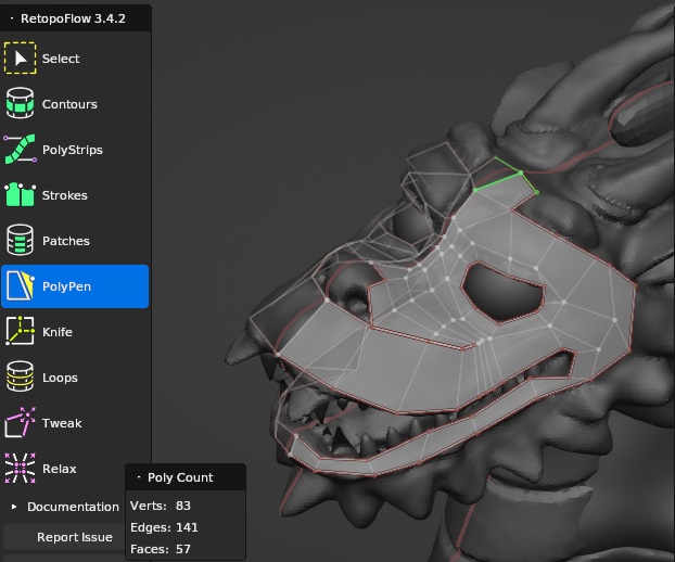 RetopoFlowを使ってみる - 子猫チビ太とイラストの成長ブログ♪