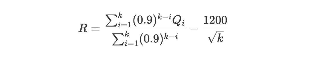AtCoder ABC 327 E - Maximize Ratin (1Q, 水色, 475 点) - けんちょんの競プロ精進記録