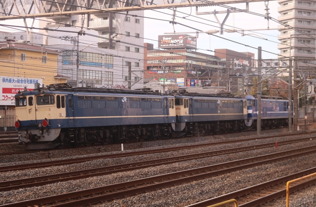 廃車回送か？EF65 2067・2074 大宮入場&255系Be-04編成 秋田入場 - てつとおの鉄道新ブログ