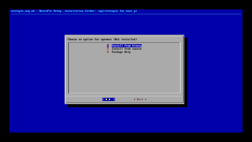 Raspberry Pi 2B に RetroPie 4.0 を導入する その4 (1/4) OpenMSX - ど～もeagle0wlです（再）