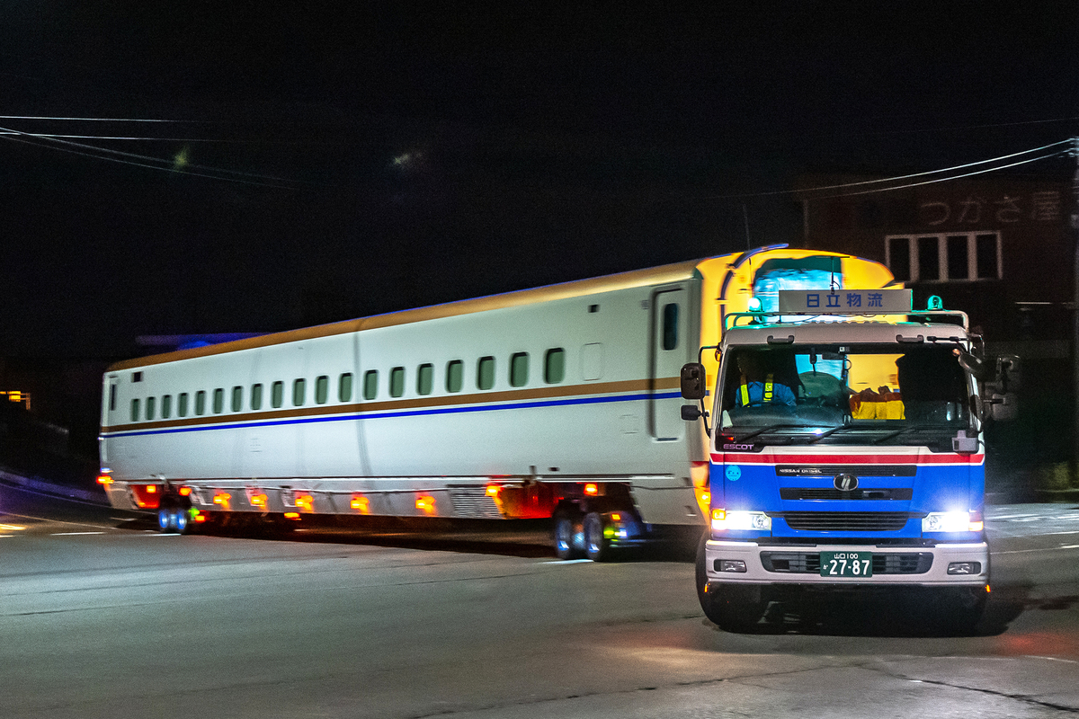 E7系F21編成 新車搬入陸送 1日目 - "N" Train pictures