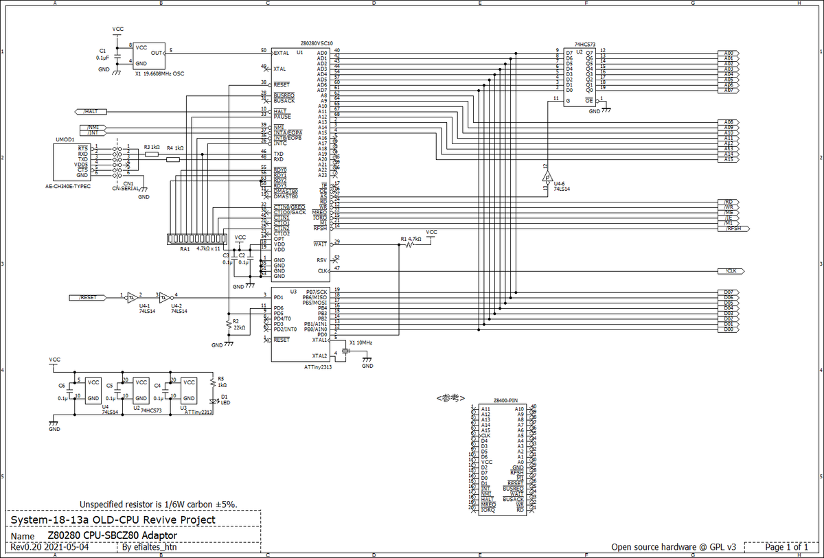 Z280 on SBCZ80 (1) - Almost lost technologies