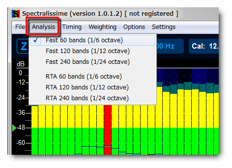 スタンドアロンで使えるスペアナ「Spectralissime」 - eki_docomokiraiの音楽制作ブログ