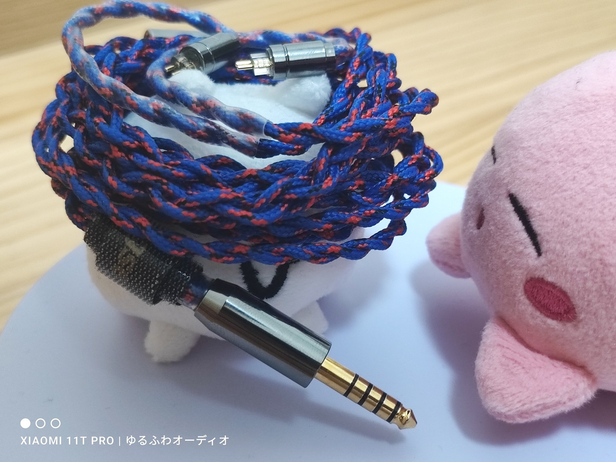 インプレ：Yongse Spidey 2pin 4.4mm 暖かく近く分厚い中域で、ボーカルの熱気のあたたかさ特化ケーブル💪 #PR ...