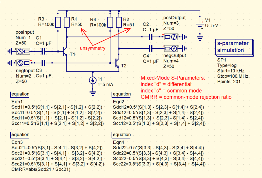 【解説】Qucsを使ったミックスドモードSパラメータ解析入門 | EMCエンジニアの休日