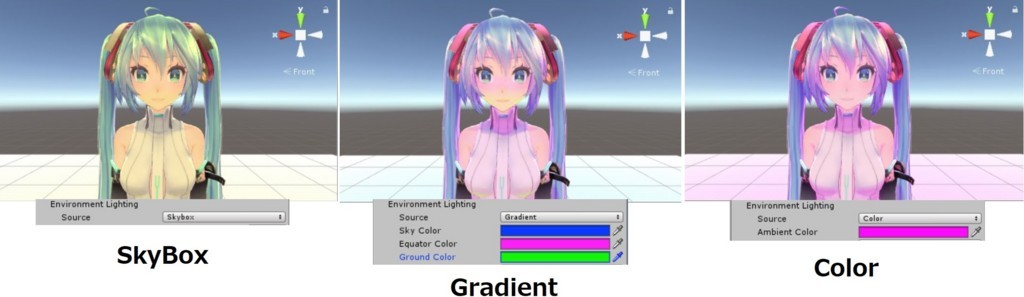 7. Unityの照明効果①（Directional LightとSkyBox） - Unity＋Oculus＋MMD とりあえず書き留めておく場所