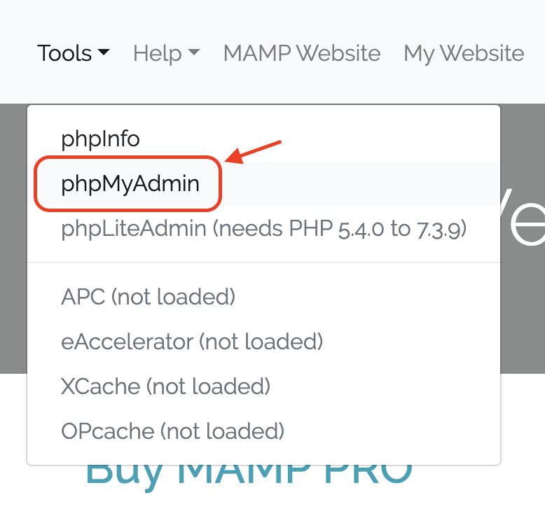MAMPを使って、phpMyAdmin というクライアントツールを起動、DB作成までの手順。 - enGrdiary（エンジニア成長日記）