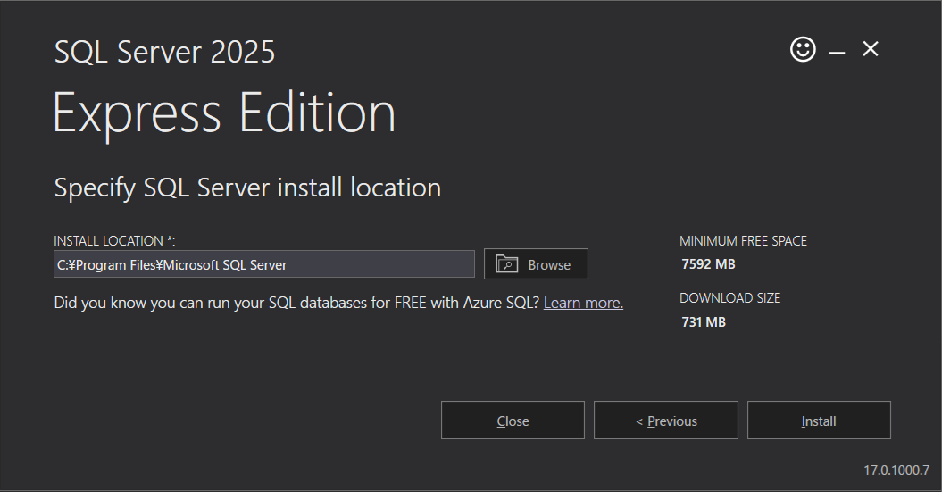 SQL Server 2025 Express のインストール ～ sqlcmd.exe での接続 - end0tknr's kipple - web写経開発