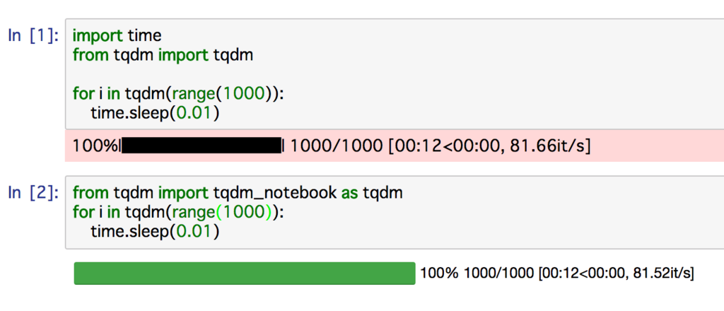 【20180301更新有り】JupyterLabだとtqdm_notebookはもちろんだが、tqdmも使えず解決できなかった話。 - EnsekiTT Blog
