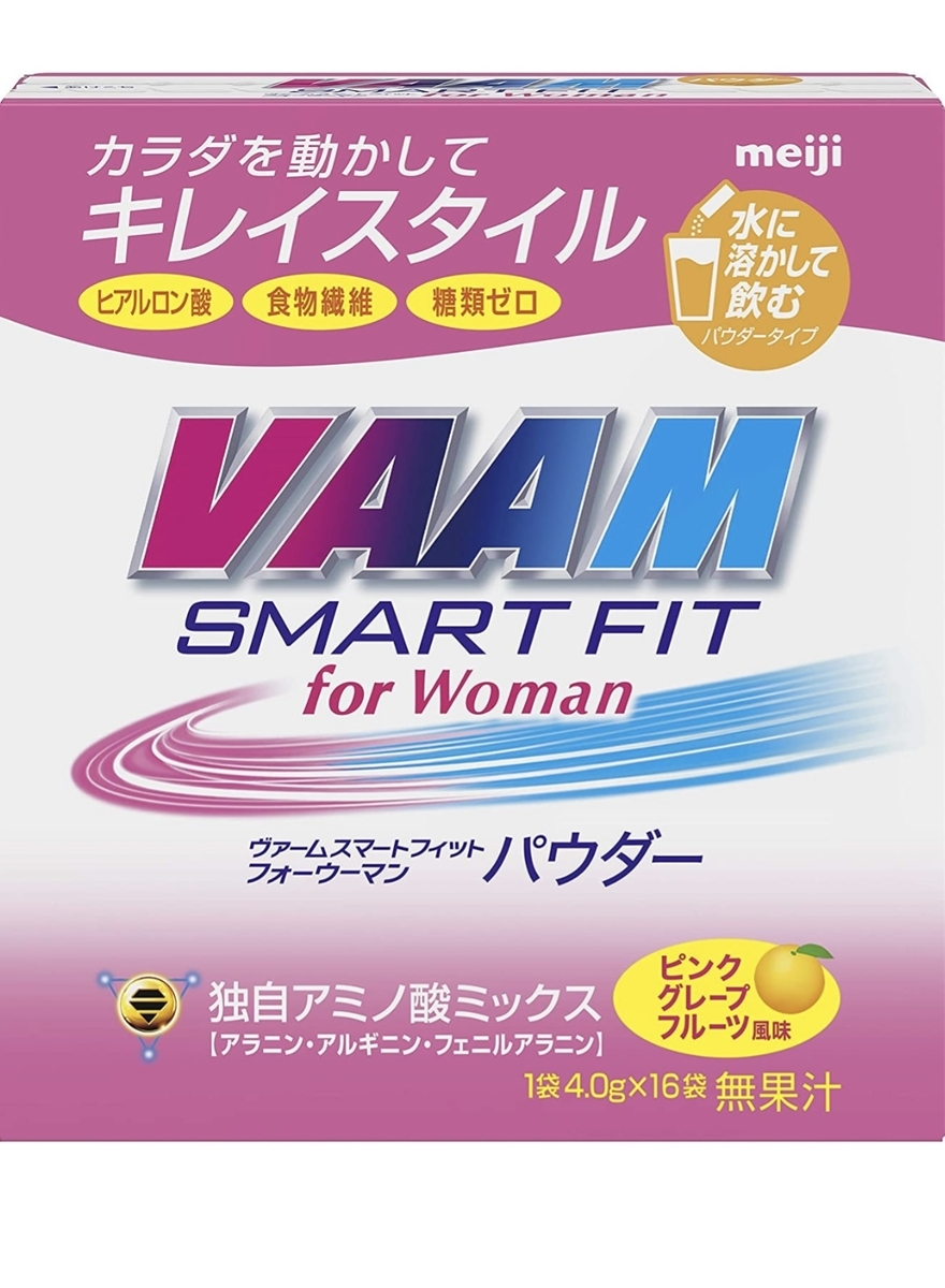 キレイスタイル 明治 ヴァーム(VAAM) スマートフィット for Woman パウダー ピンクグレープフルーツ風味 4.0g×16袋 21 ...
