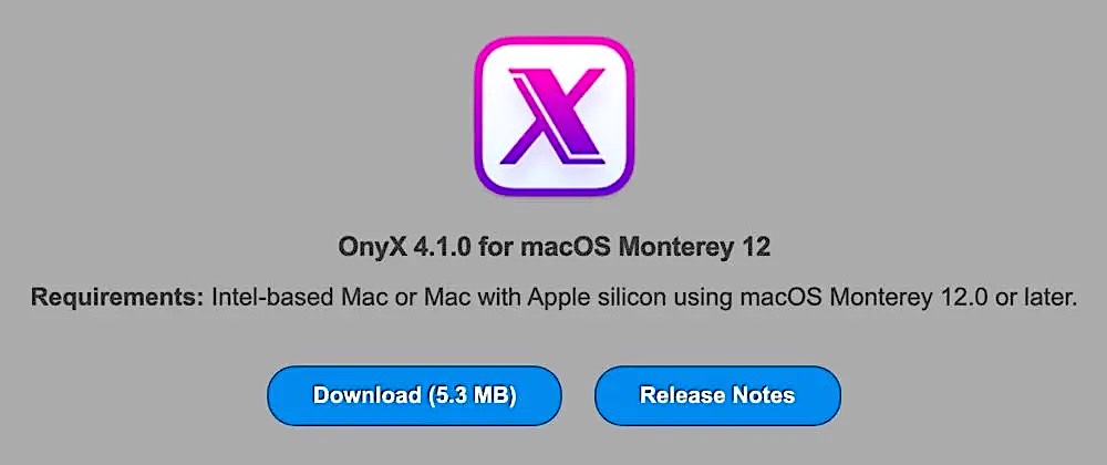Mac向けメンテナンスツール「OnyX」 macOS Montereyに正式対応！ - カスタム/CUSTOM/でいこう😎