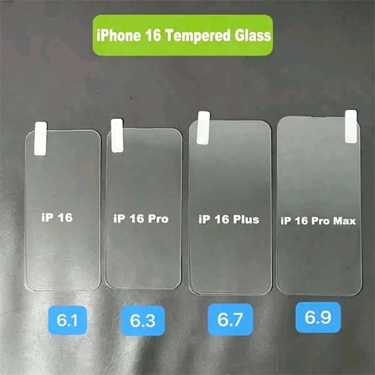 iPhone16シリーズの保護ガラス画像流出！〜以前からの噂通り、筐体のサイズアップはごく僅か？〜 - カスタム/CUSTOM/でいこう😎