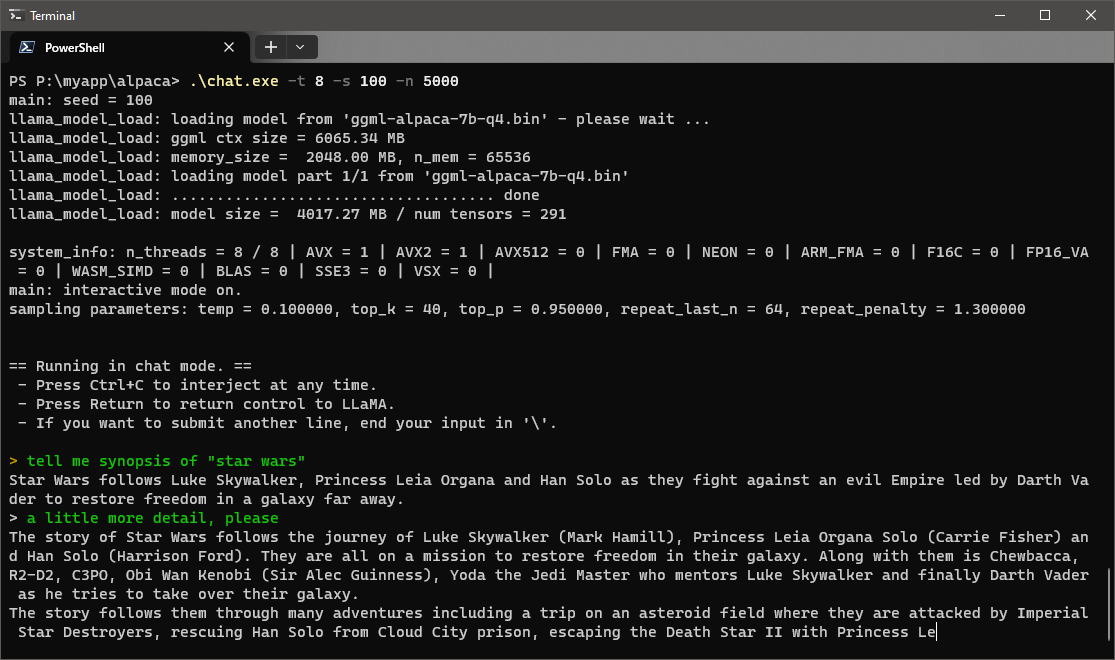GPT on Windows PC with 8GB RAM, No GPU, No Container, and No Python - case of alpaca.cpp ...