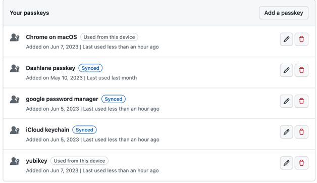 GitHubから正式リリース「Passkey」使ってみた - FLINTERS Engineer's Blog