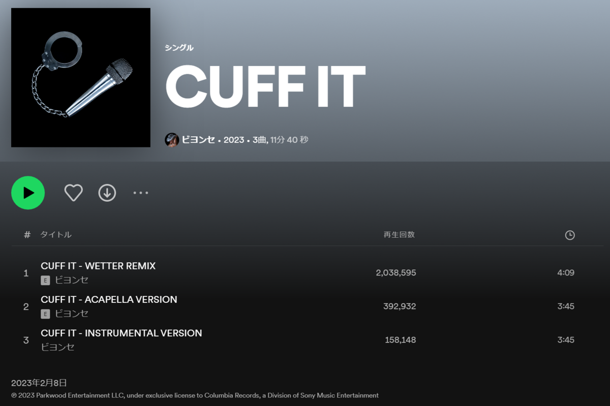 テイラーを踏襲したビヨンセ「Cuff It」チャート施策を踏まえ、米ビルボードにチャートポリシー見直しを再提案する - イマオト － 今の音楽を追うブログ