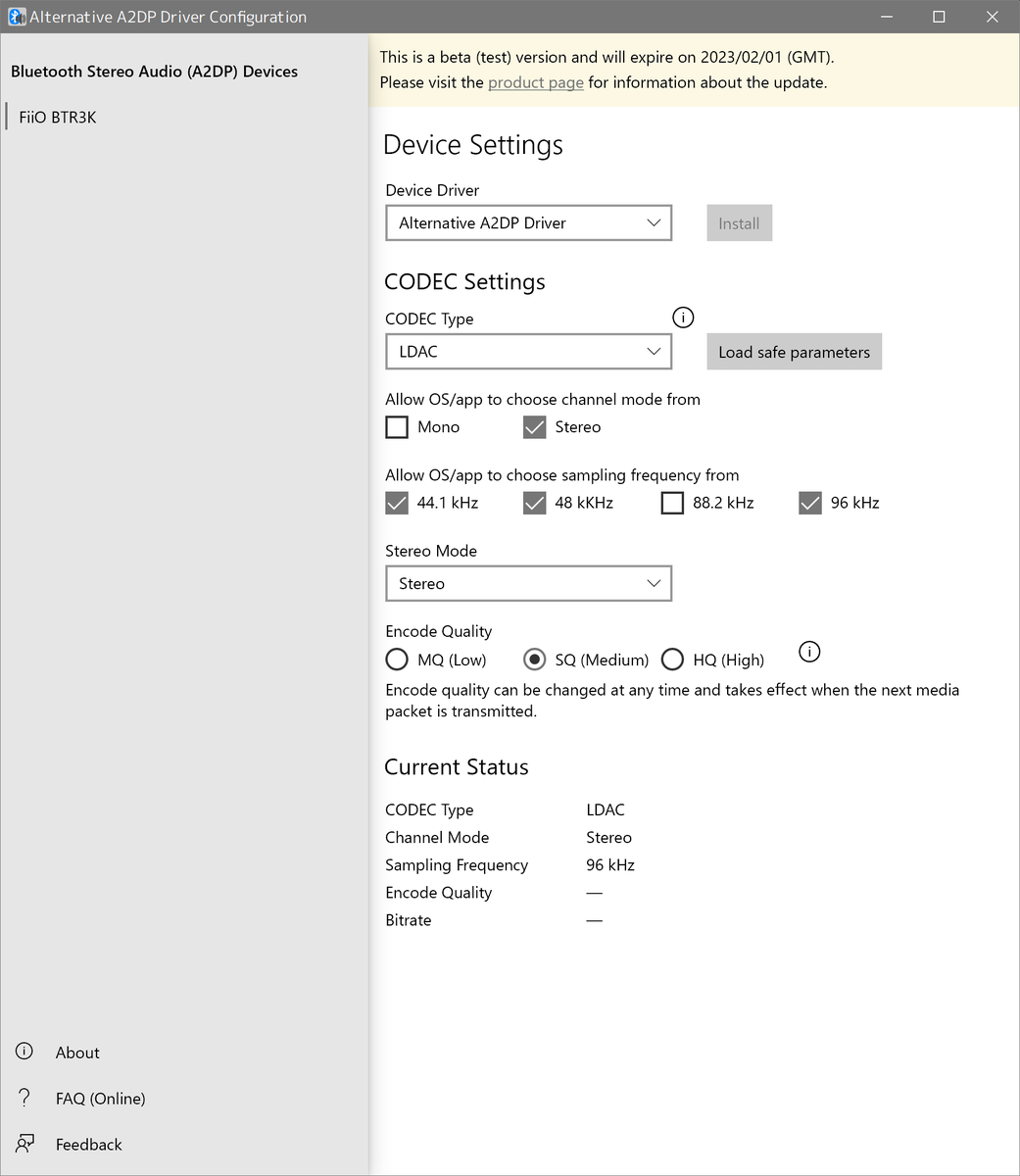 WindowsをLDAC対応にするドライバー Alternative A2DP Driver - とある人柱のblog